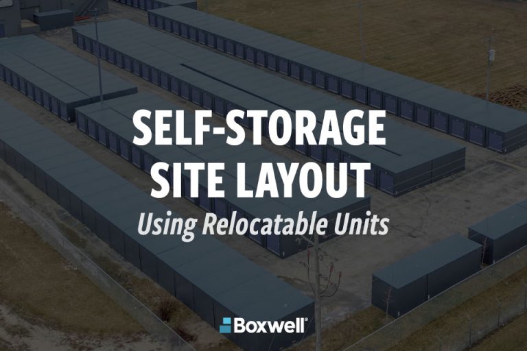 Self-Storage Site Layout Using Relocatable Units | Boxwell